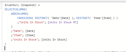 Snapshot tables in Power BI – The BI Journey
